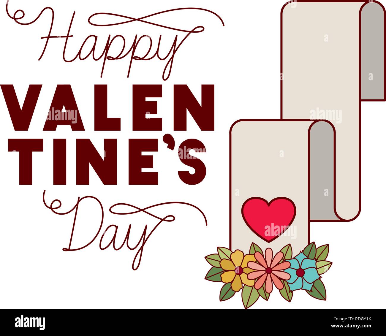 happy valentines day label isolated icon Stock Vector Image & Art - Alamy