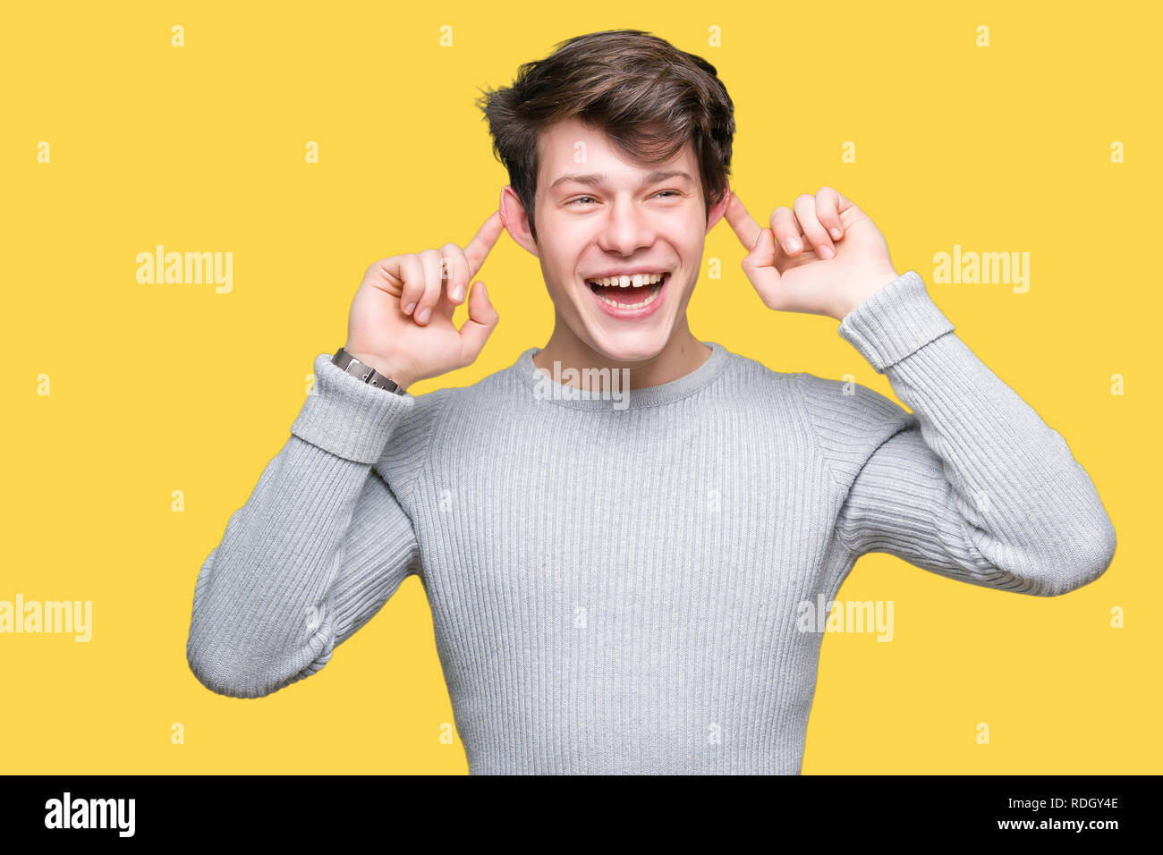 Boy pulling boy ear hi-res stock photography and images - Alamy