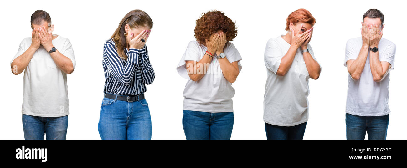 Crying Group Of People