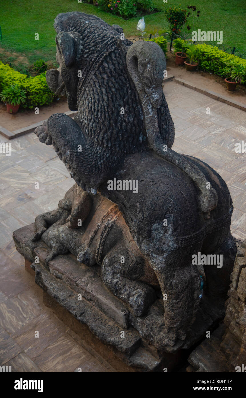 Simha-gaja, Gajasimha (Lion-Elephant) Sculpture at the entrance of Sun ...