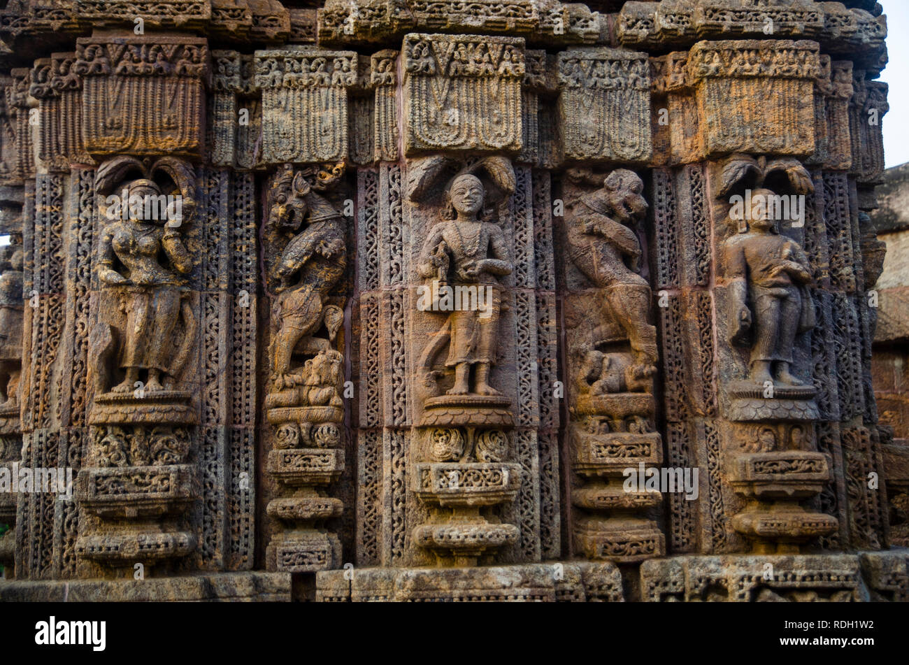 Details from the Nata mandira. Vyala figure on elephant- can be seen ...