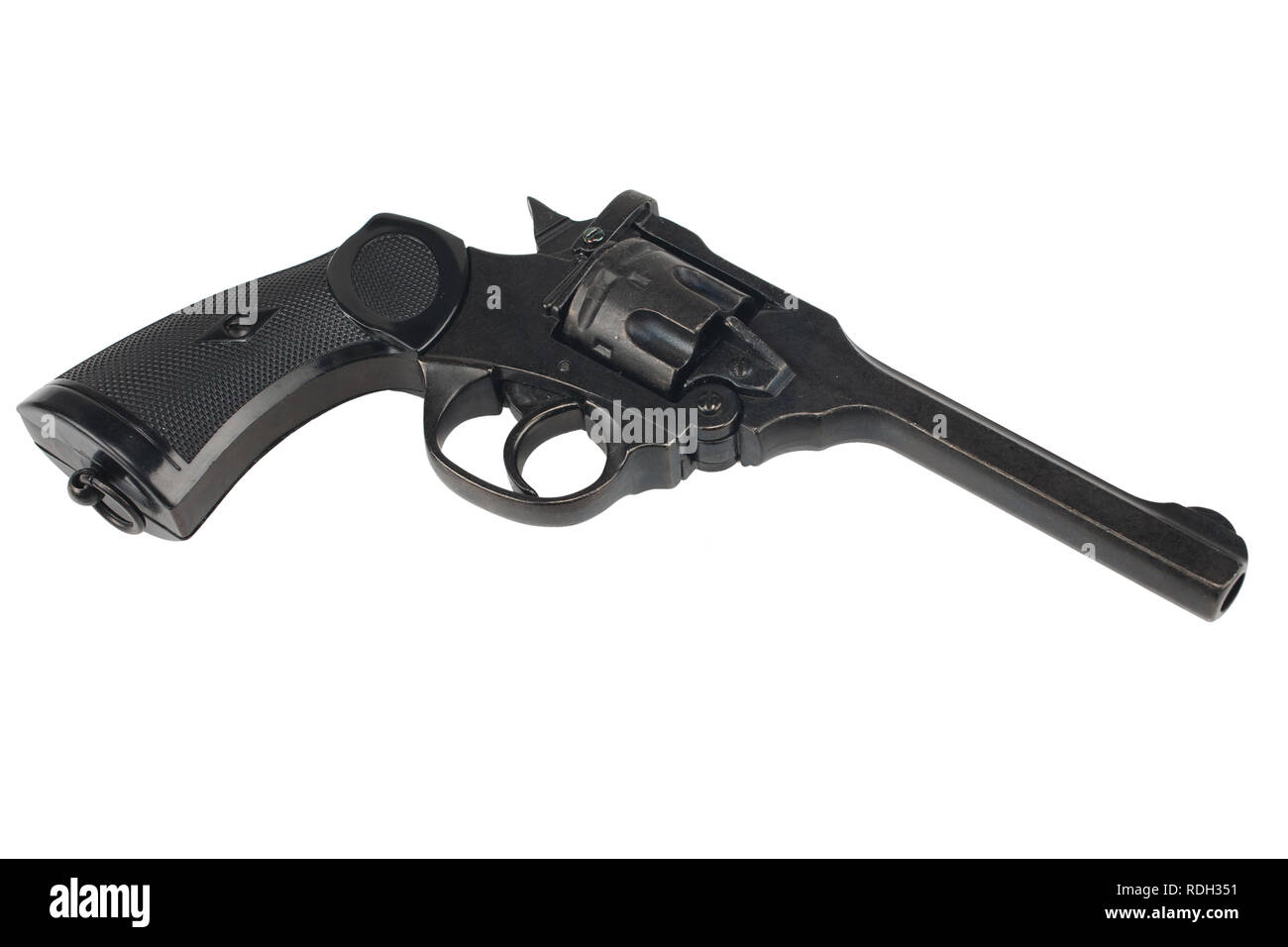 Webley Mk IV Top-Break Revolver service pistol for the armed forces of ...