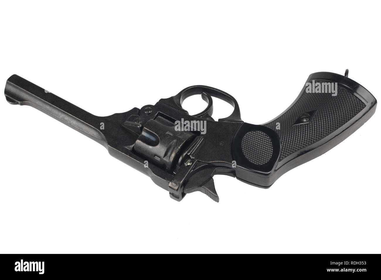 Webley Mk IV Top-Break Revolver service pistol for the armed forces of ...