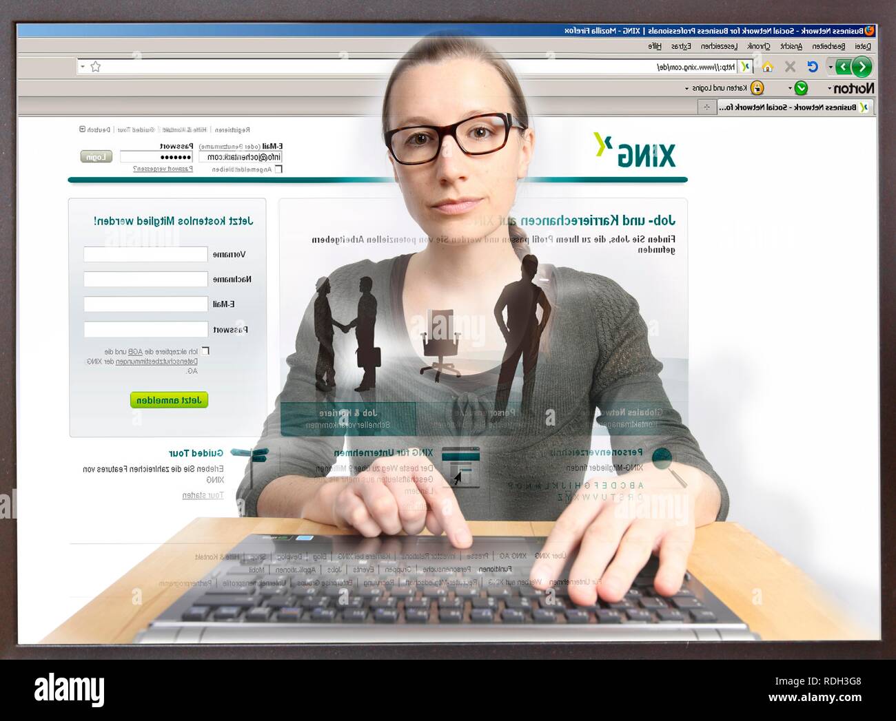 With a picture of him on the front page photo hi-res stock photography ...