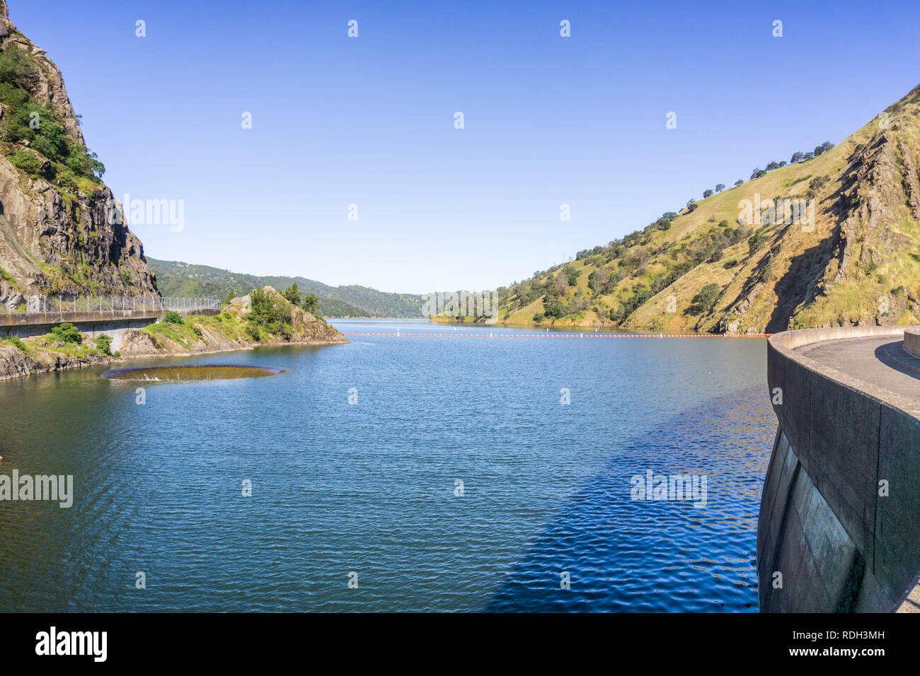 In the spring of 2017 Monticello Dam is full and the famous "Glory Hole ...
