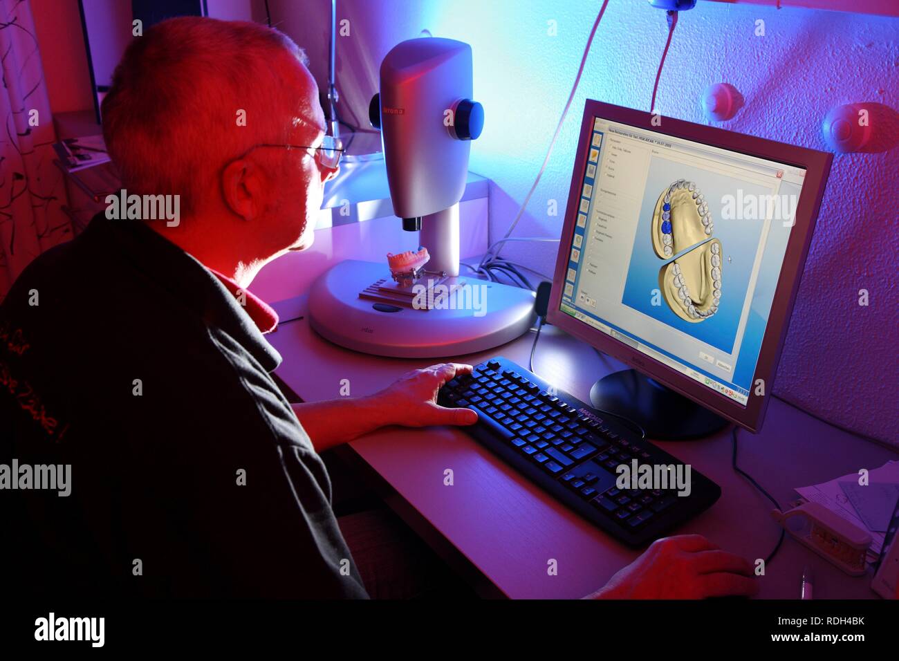 Dental laboratory, manufacture of a dental prostheses by a master ...