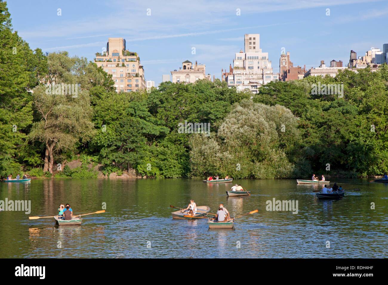 Rowing boats at Central Park, Manhattan, New York, USA Stock Photo - Alamy