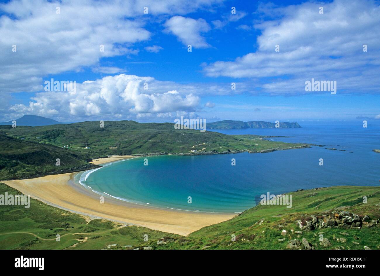 Beach near Melmore Head, County Donegal, Ireland, Europe Stock Photo ...