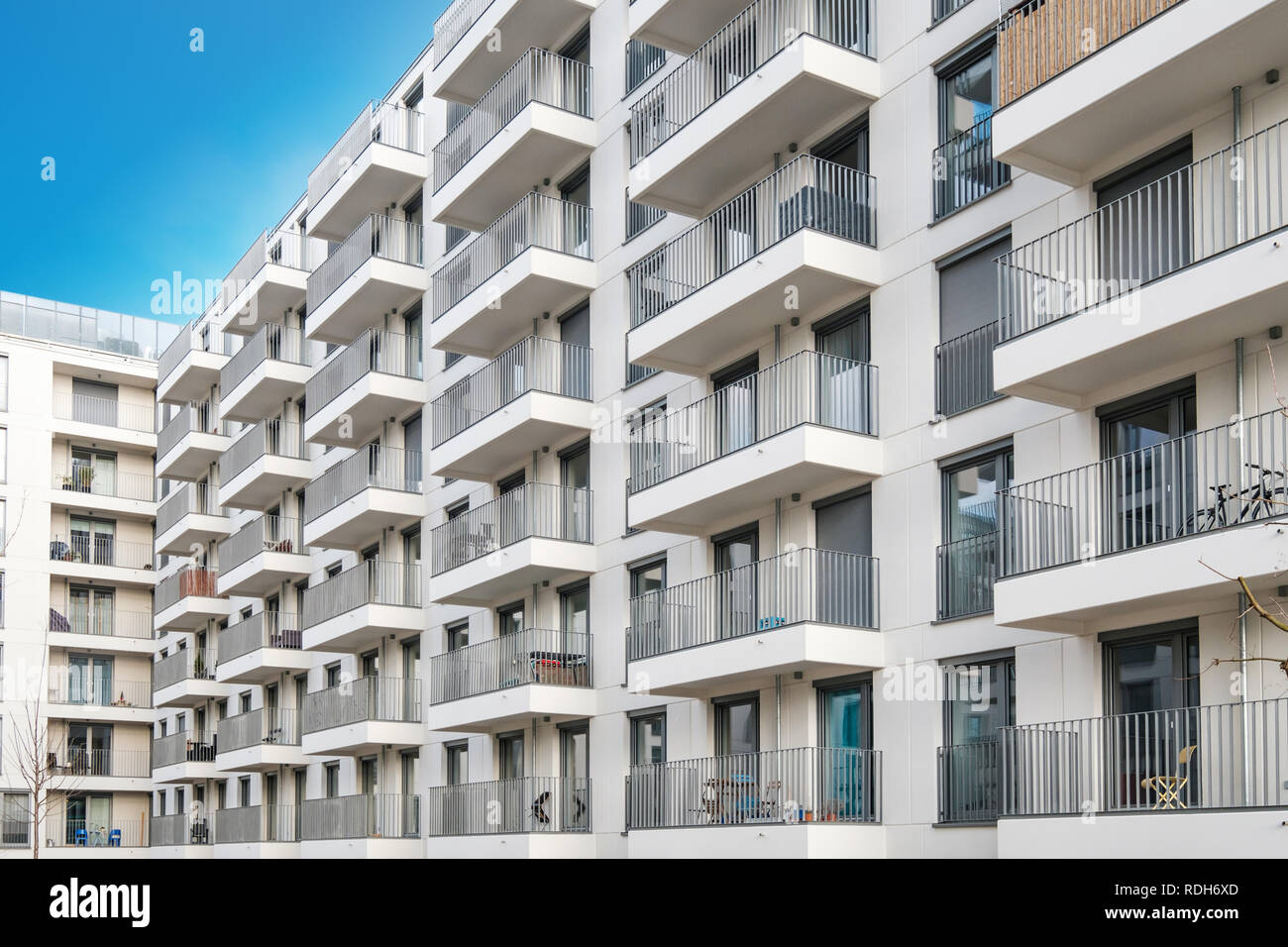modern apartment building facade, real estate exterior Stock Photo - Alamy
