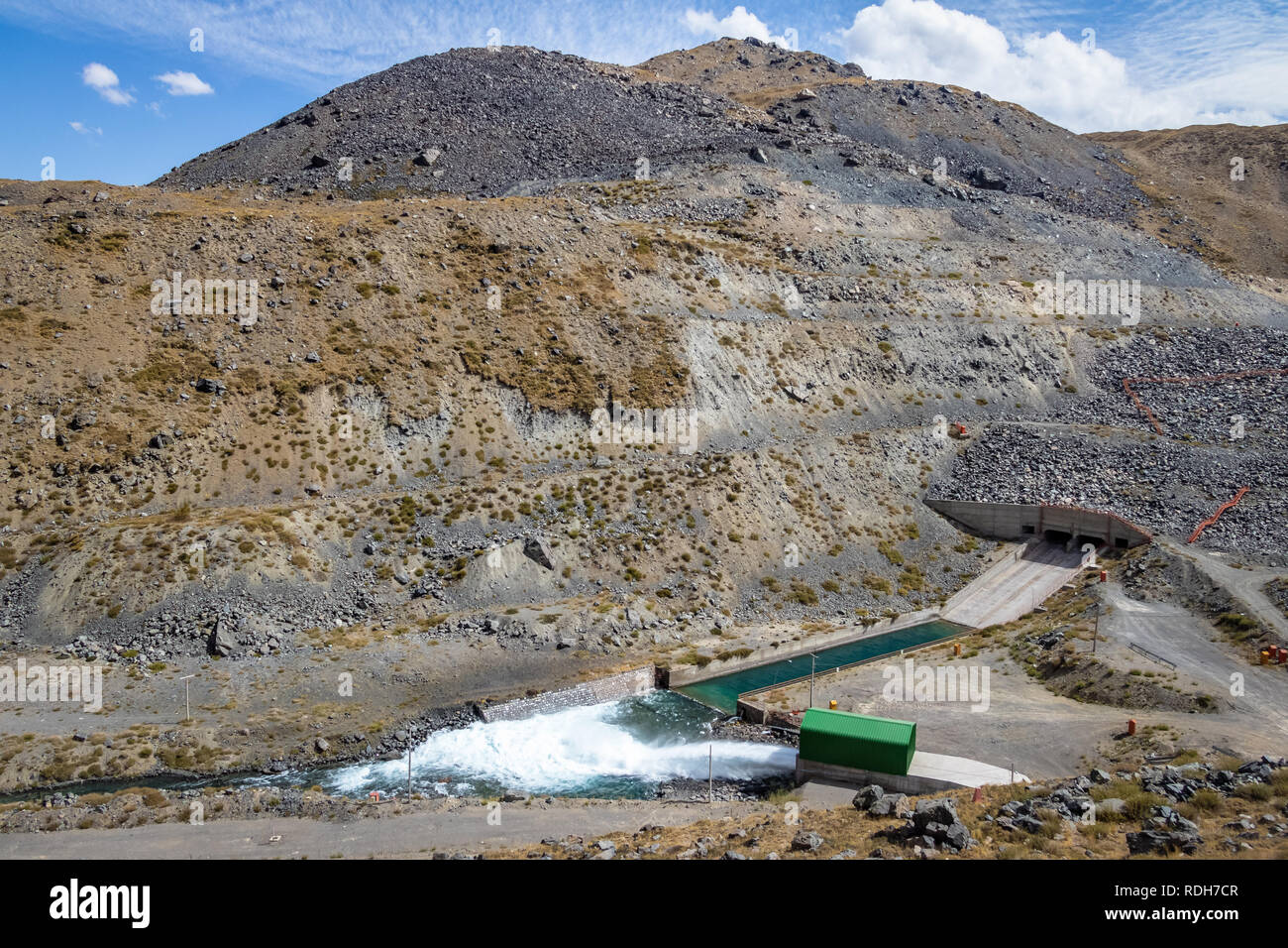 Embalse el Yeso Dam at Cajon del Maipo - Chile Stock Photo - Alamy