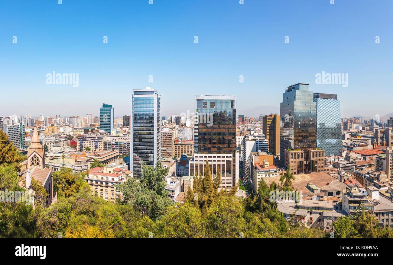 Modern buildings in dowtown Santiago - Santiago, Chile Stock Photo - Alamy