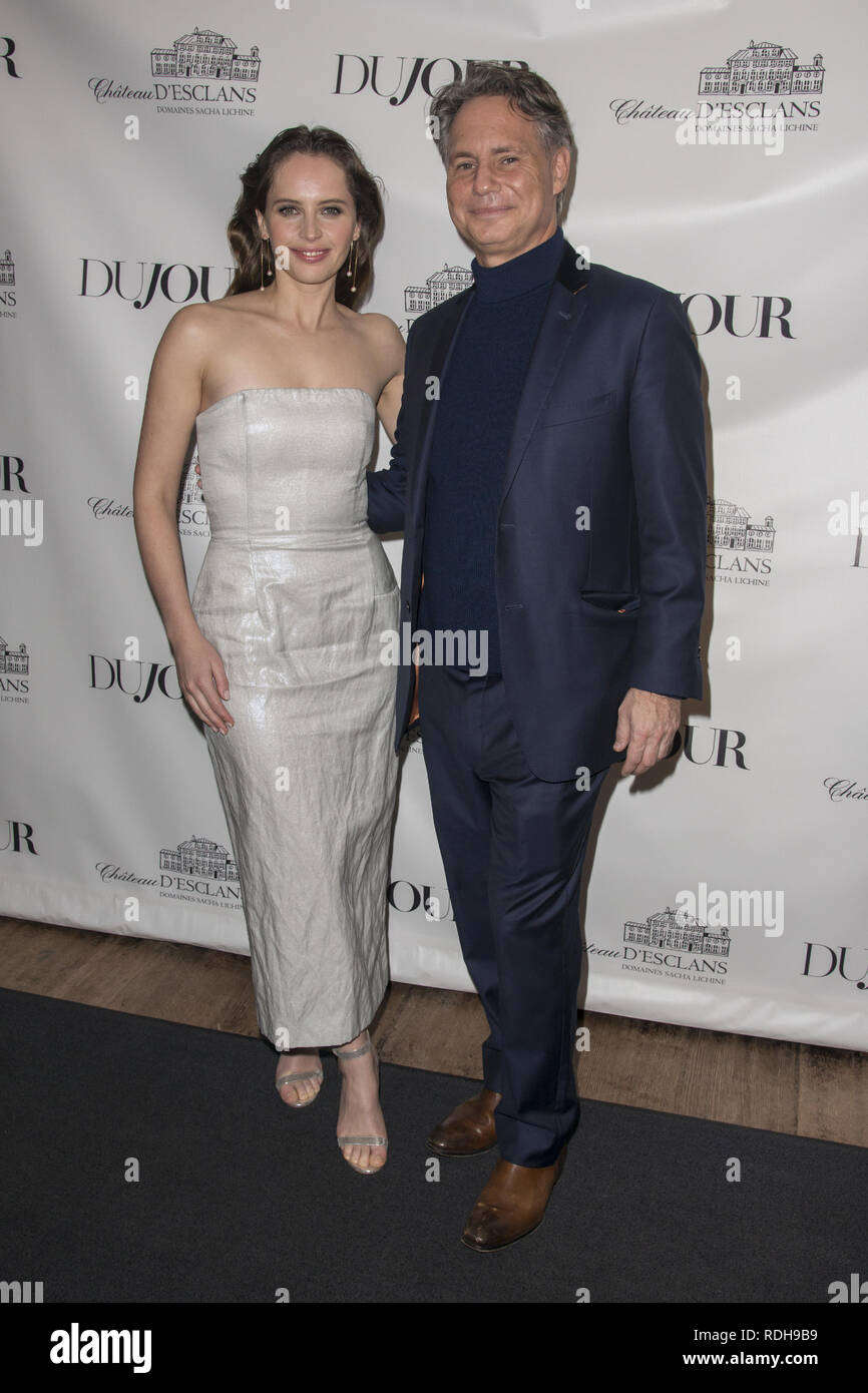 DuJour magazine celebrates cover star Felicity Jones at the Catch Roof ...