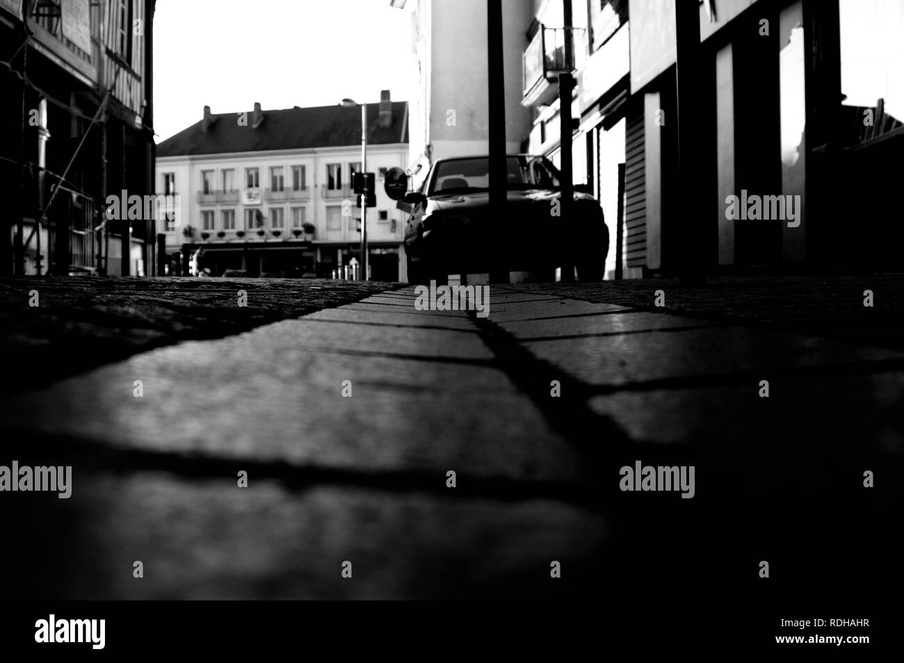 Low angle view of street surface Stock Photo - Alamy
