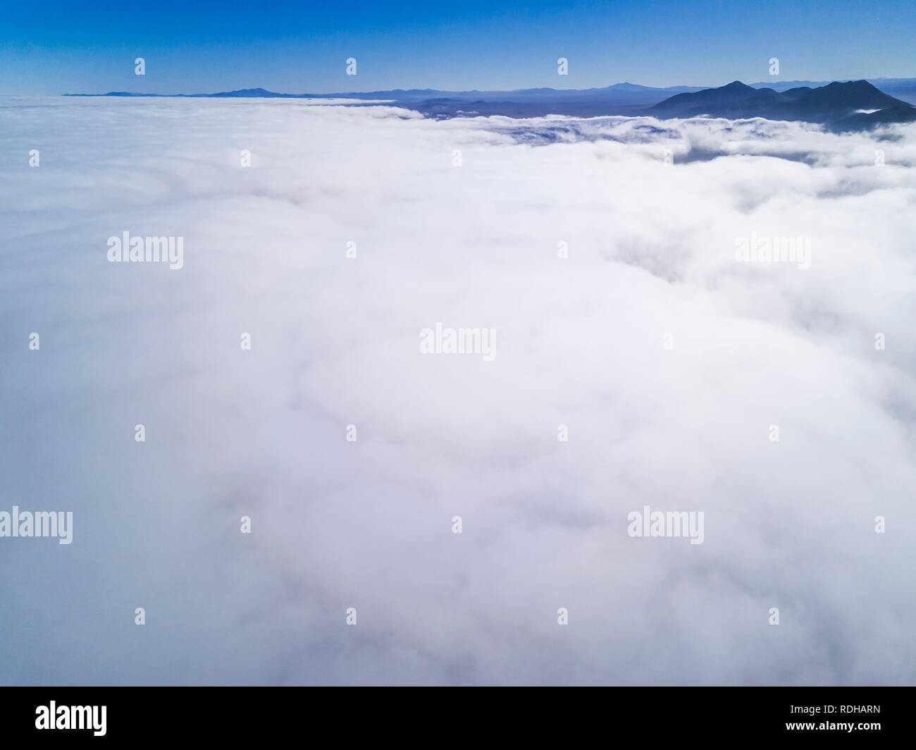 Camanchaca (Humidity from the sea) creates morning clouds at Atacama ...