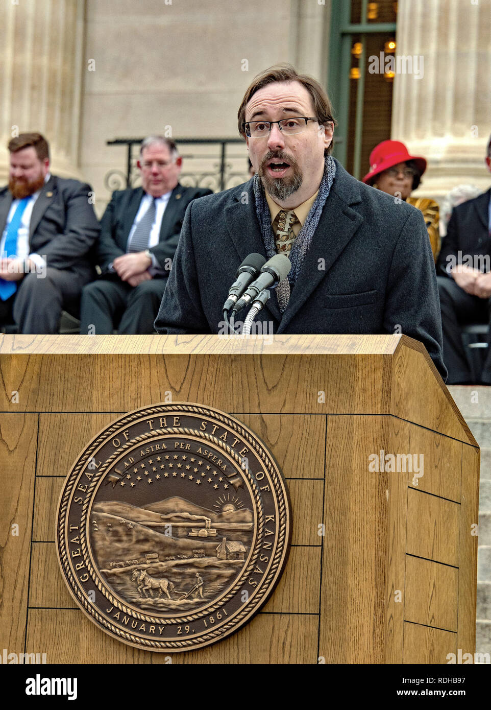 Laura kelly inauguration hi-res stock photography and images - Alamy