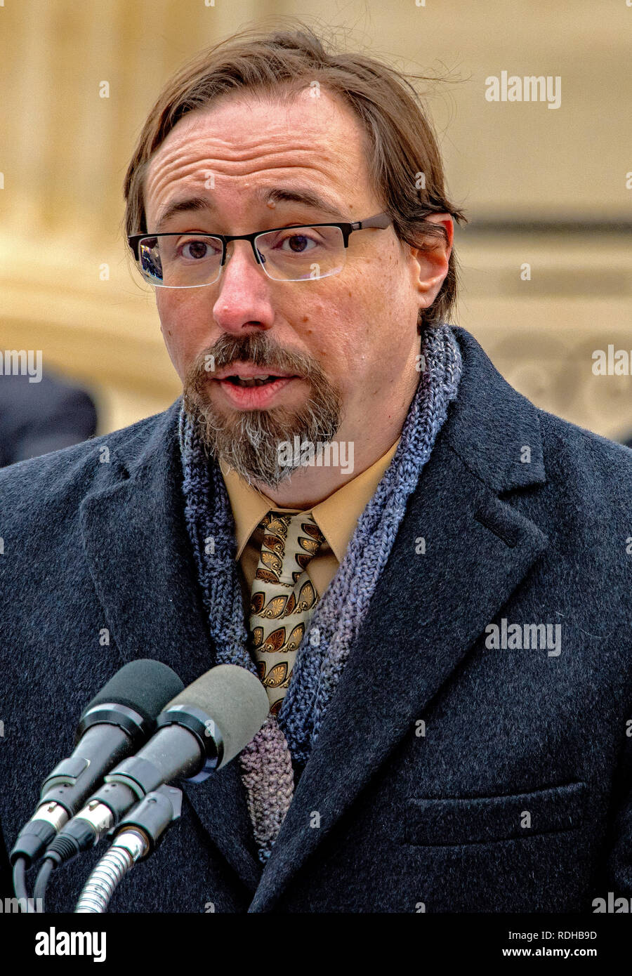 Topeka, Kansas, USA, January 14, 2019 Dr.Kevin Rabas the Kansas State ...