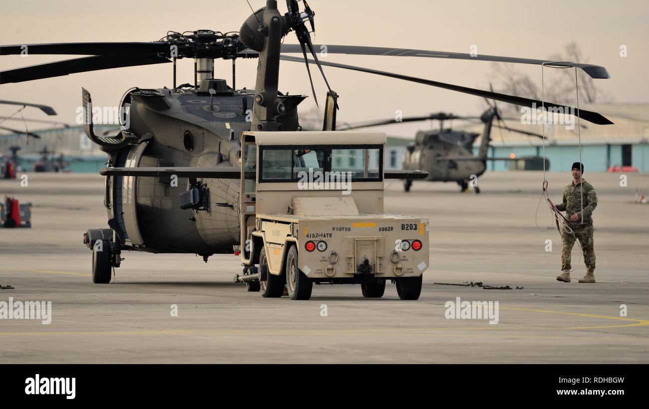A U.S. Soldier with the 4th Combat Aviation Brigade, 4th Infantry ...