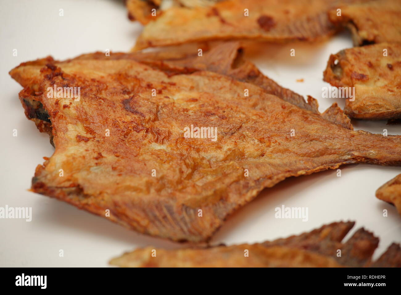 Plaice fried fish for lunch Stock Photo - Alamy
