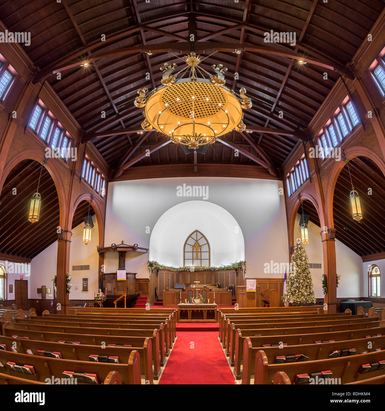 Interior and nave of the historic Grace United Methodist Church (opened ...