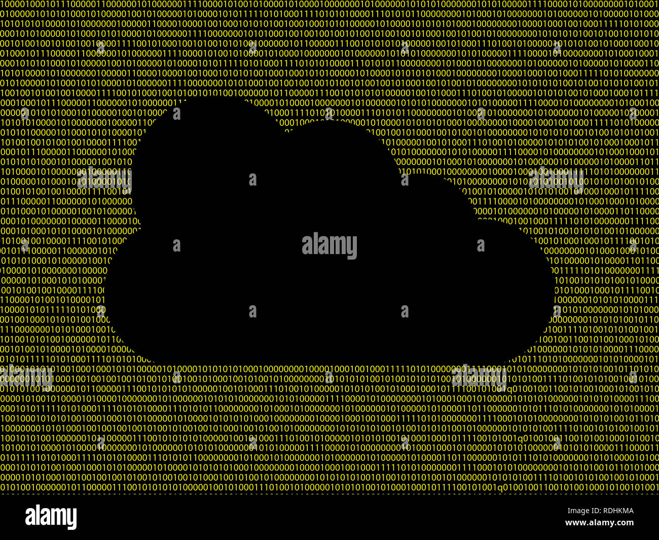 The Cloud in Code Stock Photo - Alamy