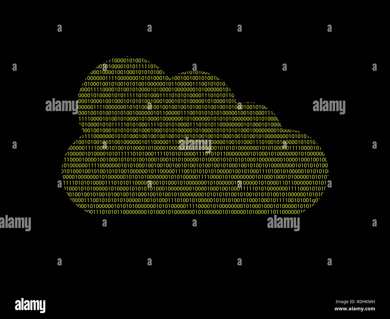 The Cloud in Code Stock Photo - Alamy
