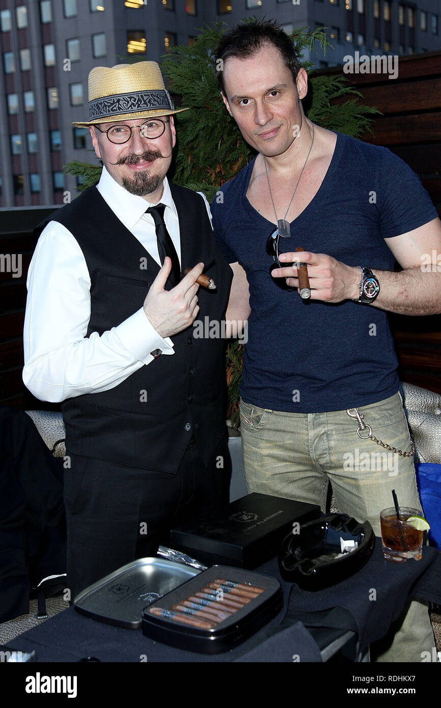 NEW YORK, NY - SEPTEMBER 11: Christopher Davalos with Davidoff of ...