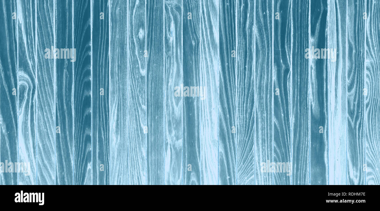Blue wood plank wall texture background panorama Stock Photo - Alamy