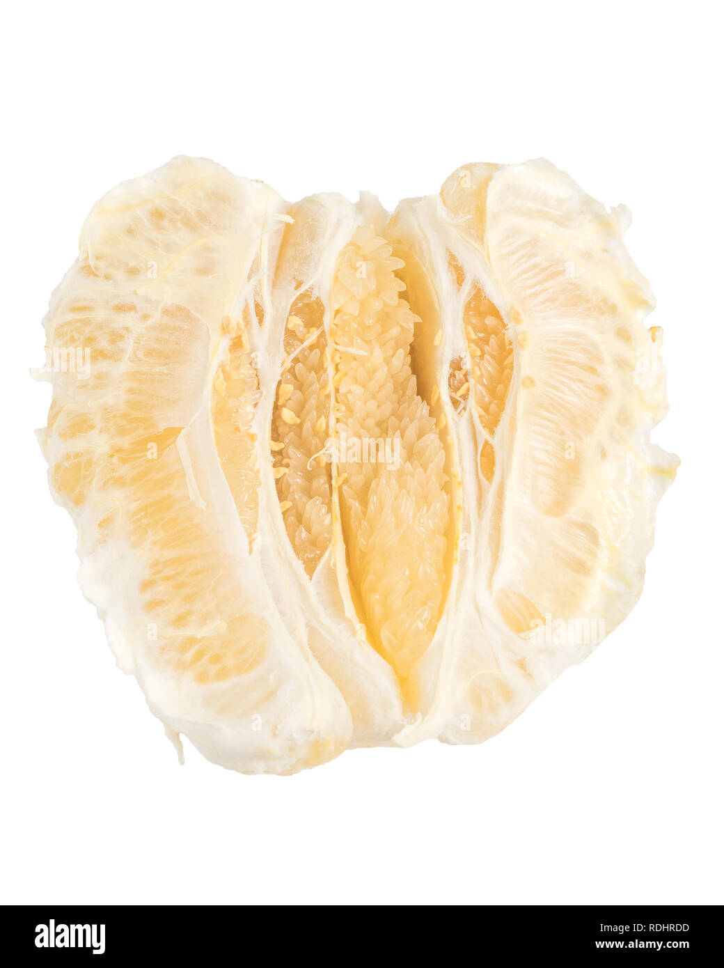 pulp ripe exotic fruit pomelo isolated on white background Stock Photo ...