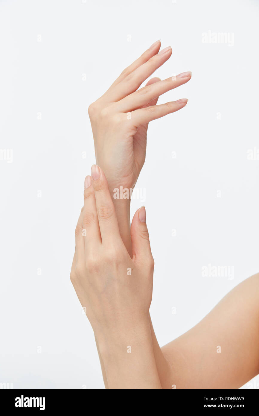 Japanese model hands Stock Photo - Alamy