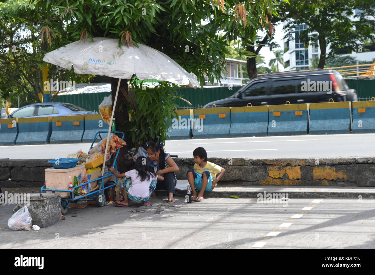 Homeless Family In Car