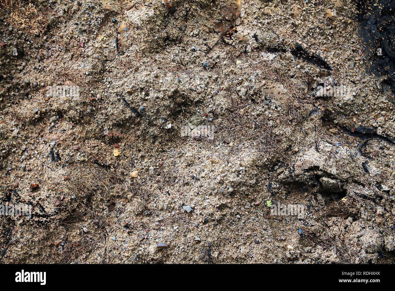 Close up high resolution surface of sand on the ground Stock Photo - Alamy