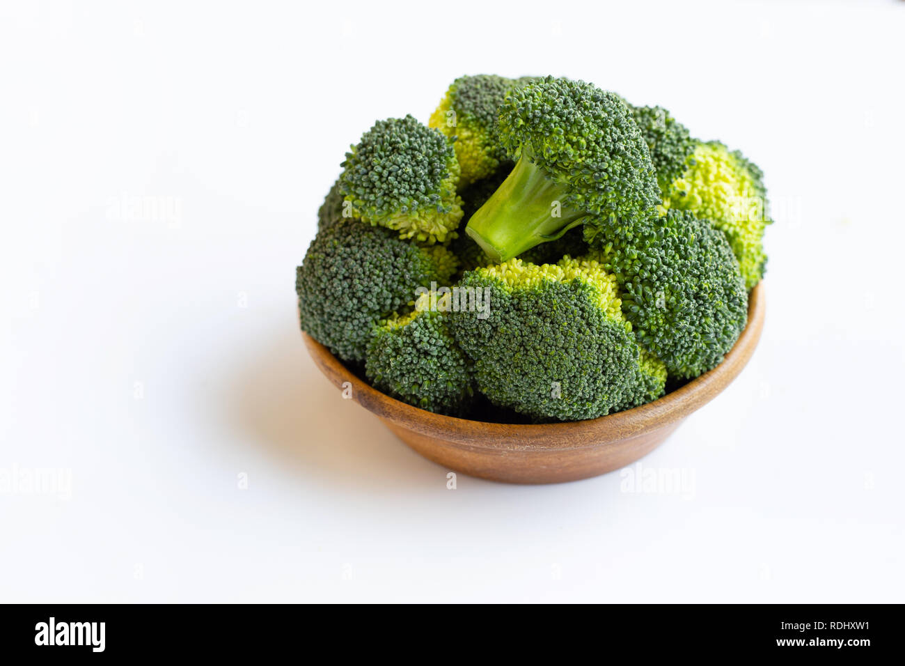 Healthy eating, Broccoli on white background Stock Photo - Alamy