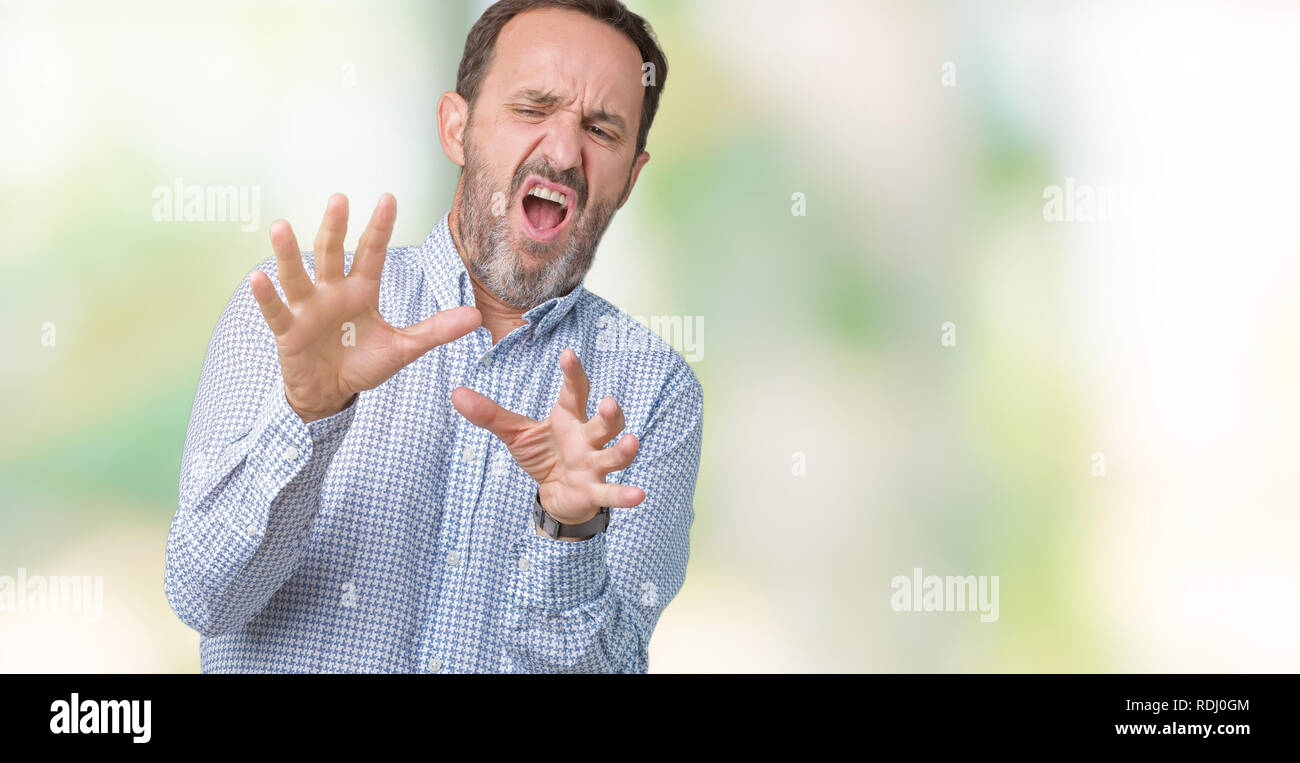 Old man yelling stop hi-res stock photography and images - Alamy