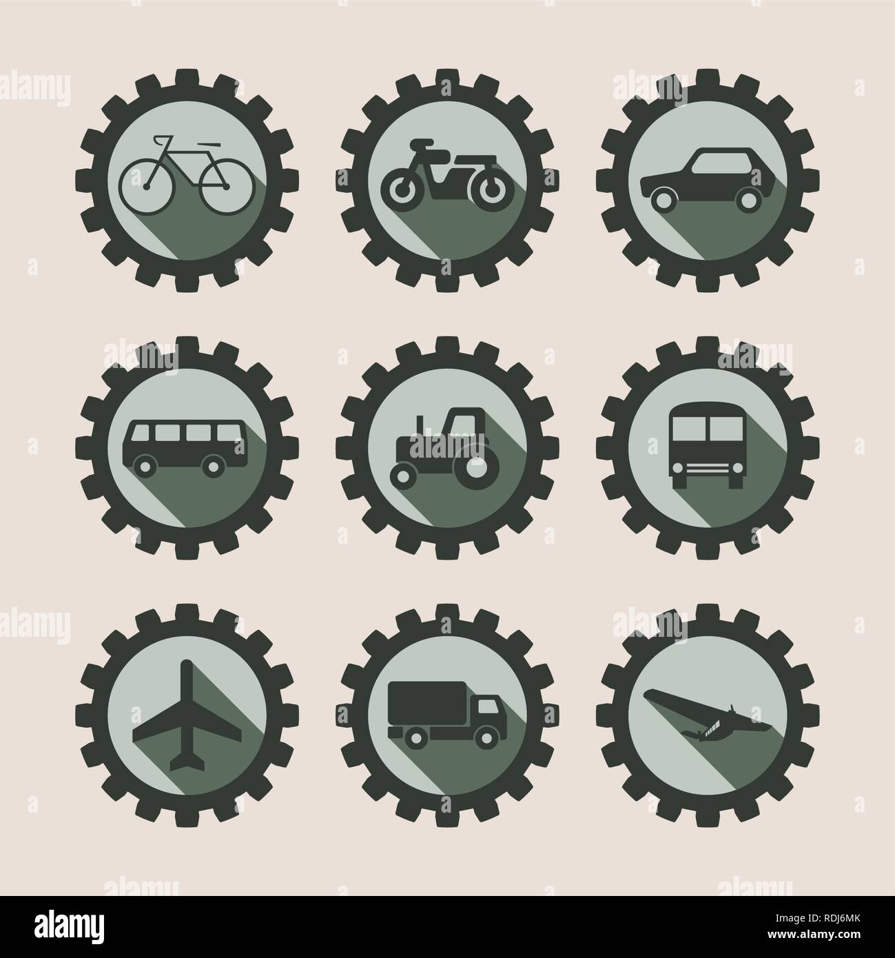 Transportation icons set Stock Vector Image & Art - Alamy