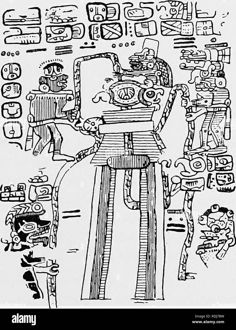 Maya god sculpture Black and White Stock Photos & Images - Alamy