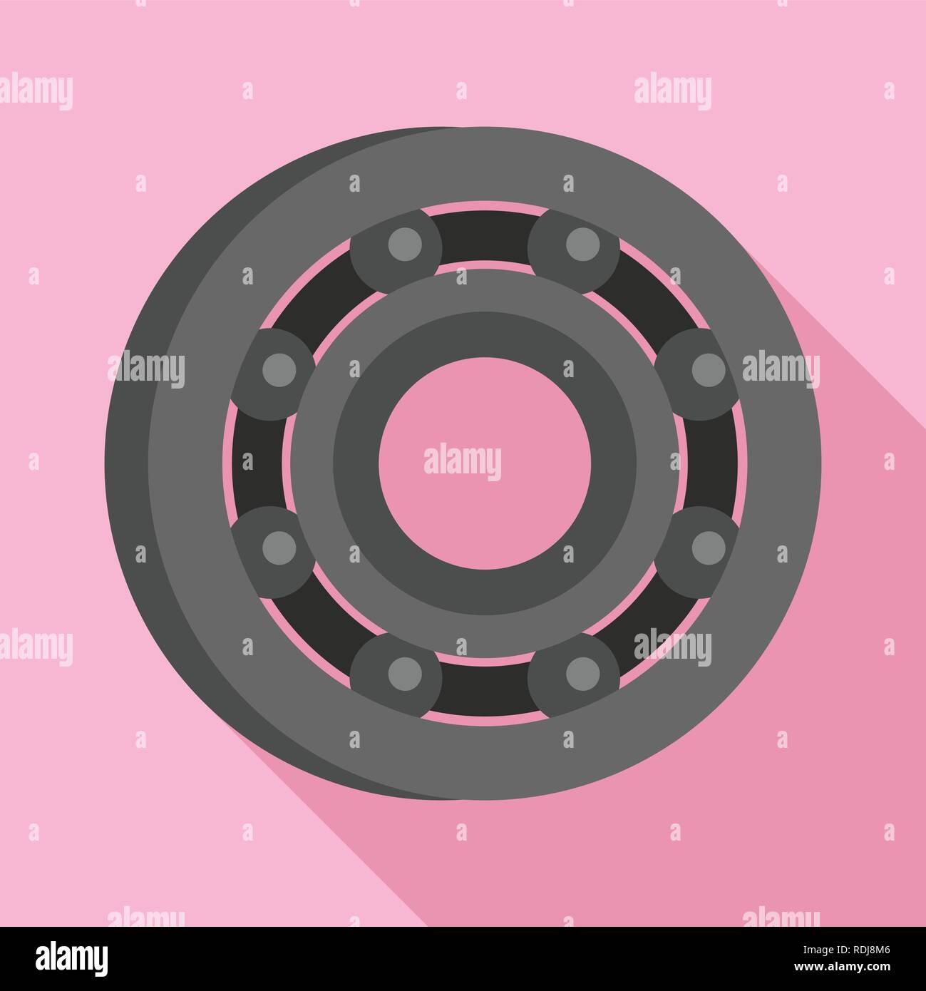 Metal bearing icon. Flat illustration of metal bearing vector icon for ...