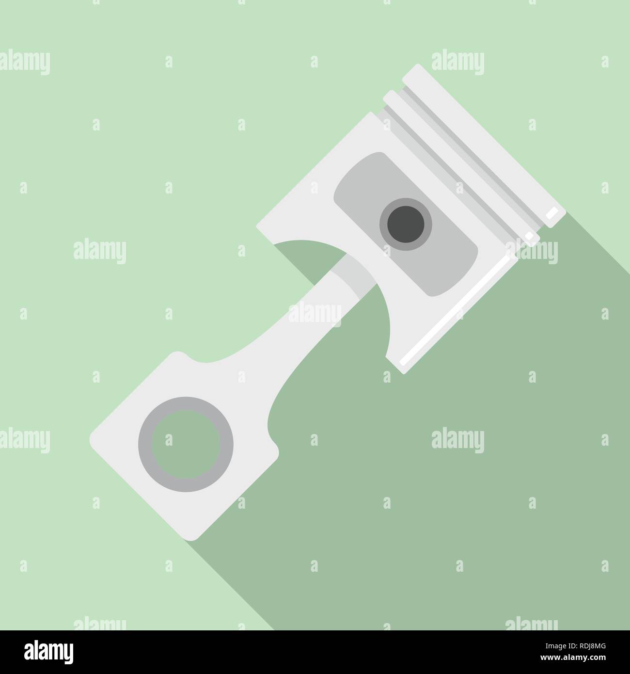Car motor piston icon. Flat illustration of car motor piston vector ...
