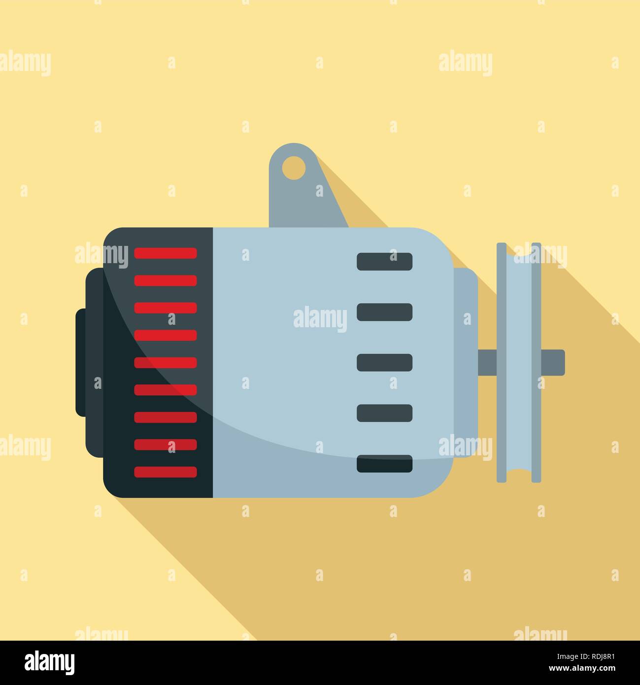 Car alternator icon. Flat illustration of car alternator vector icon ...
