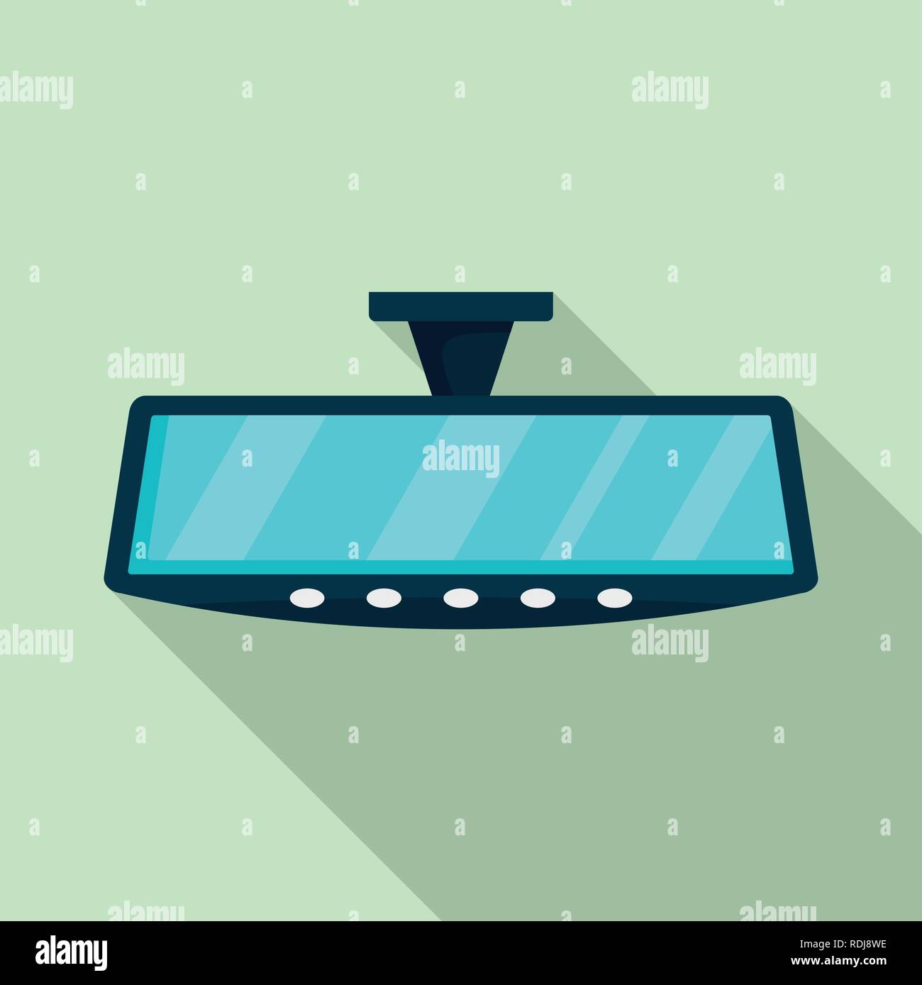 Car back mirror icon. Flat illustration of car back mirror vector icon ...