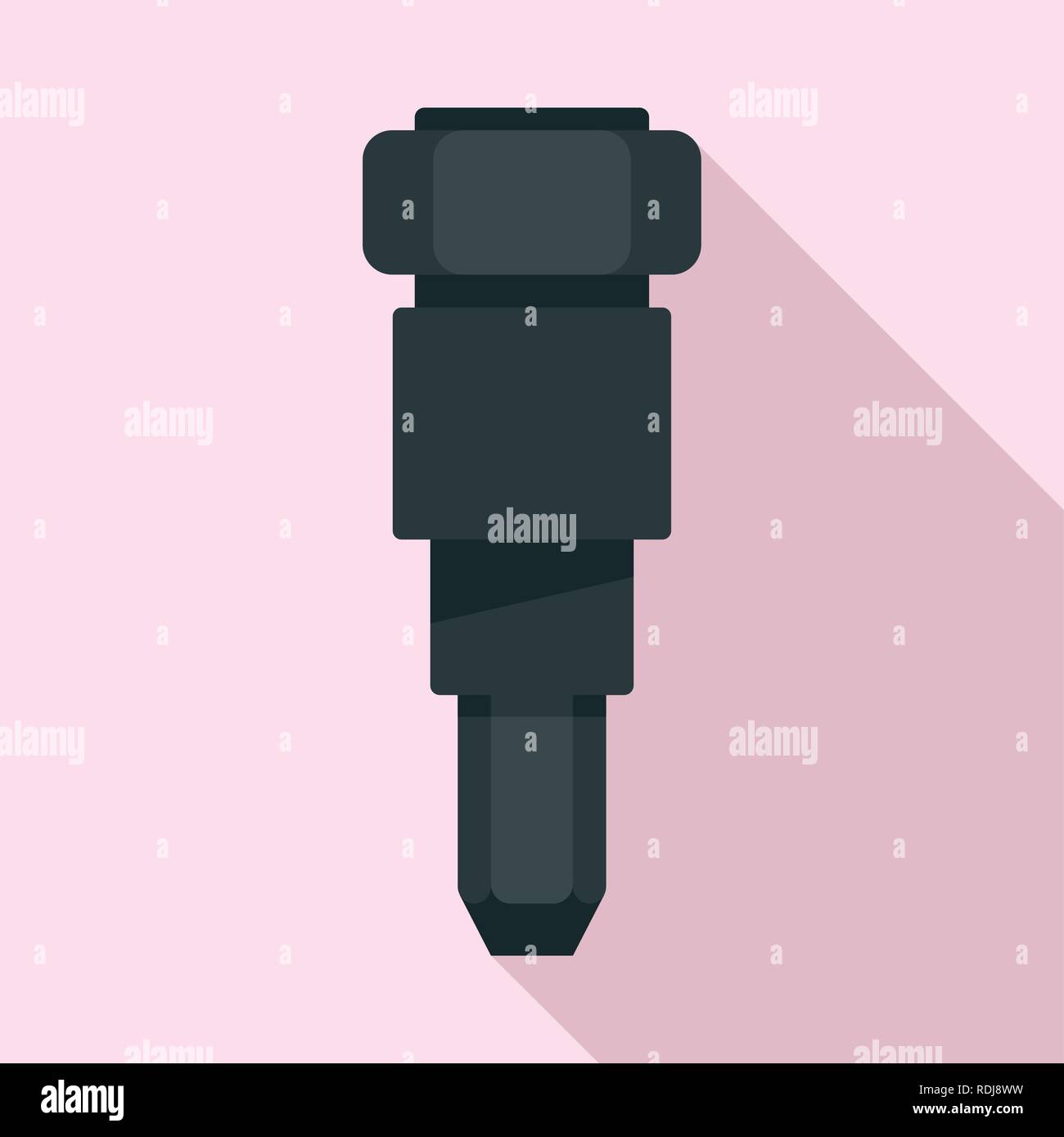 Car injector icon. Flat illustration of car injector vector icon for ...