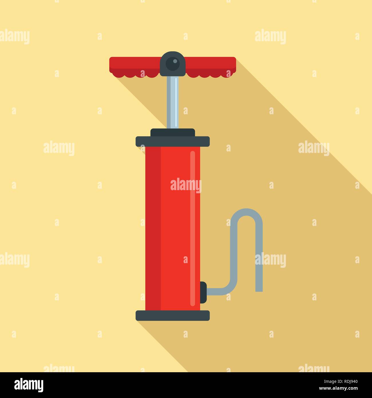 Car air pump icon. Flat illustration of car air pump vector icon for ...