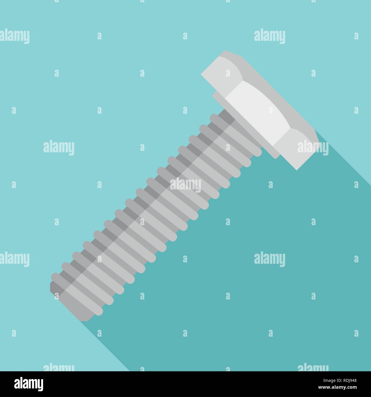 Metal bolt icon. Flat illustration of metal bolt vector icon for web ...
