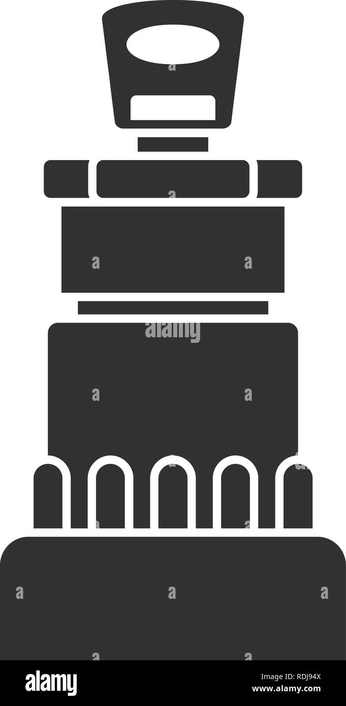 Car ignition lock icon. Simple illustration of car ignition lock vector ...
