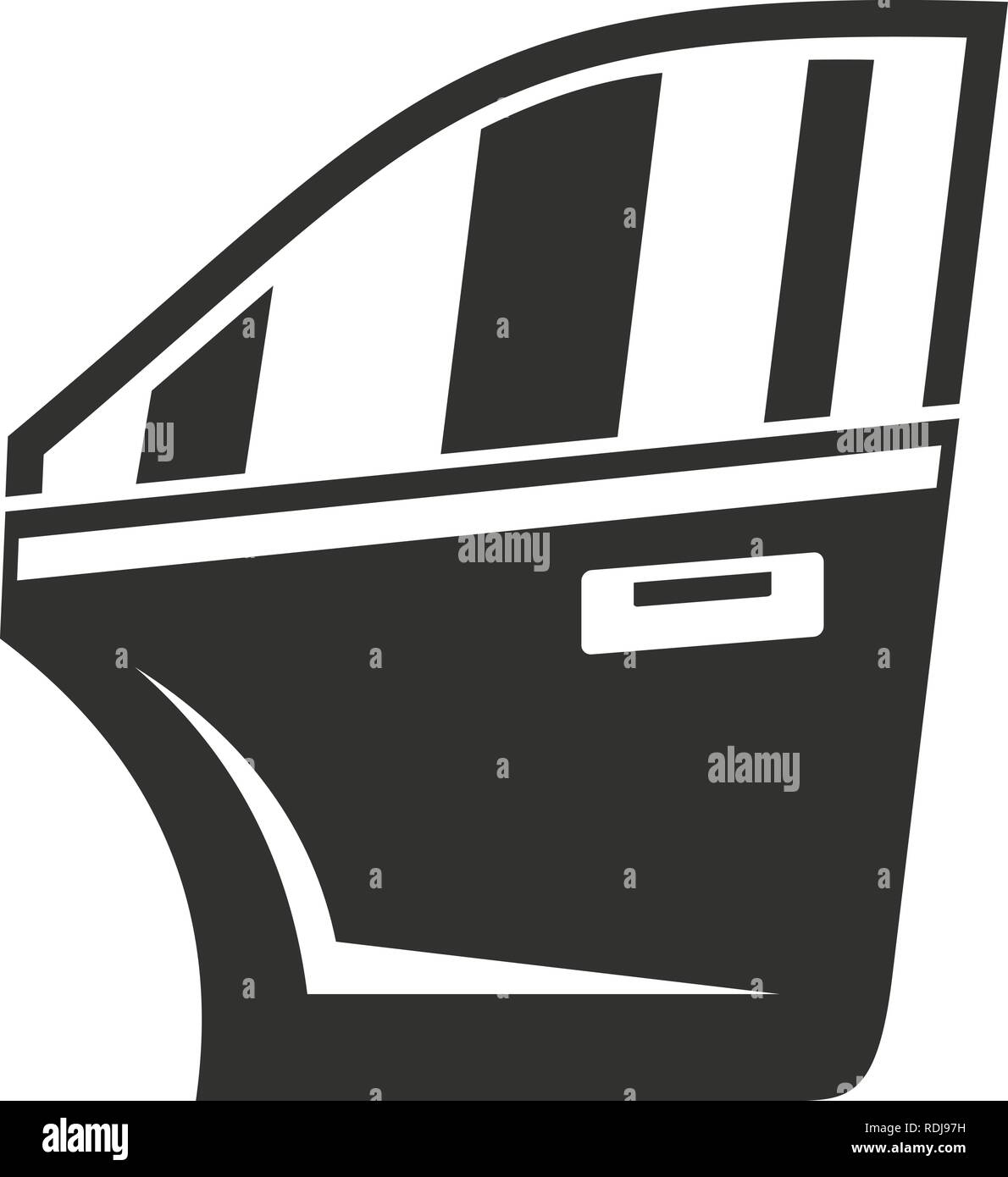 Car door icon. Simple illustration of car door vector icon for web ...