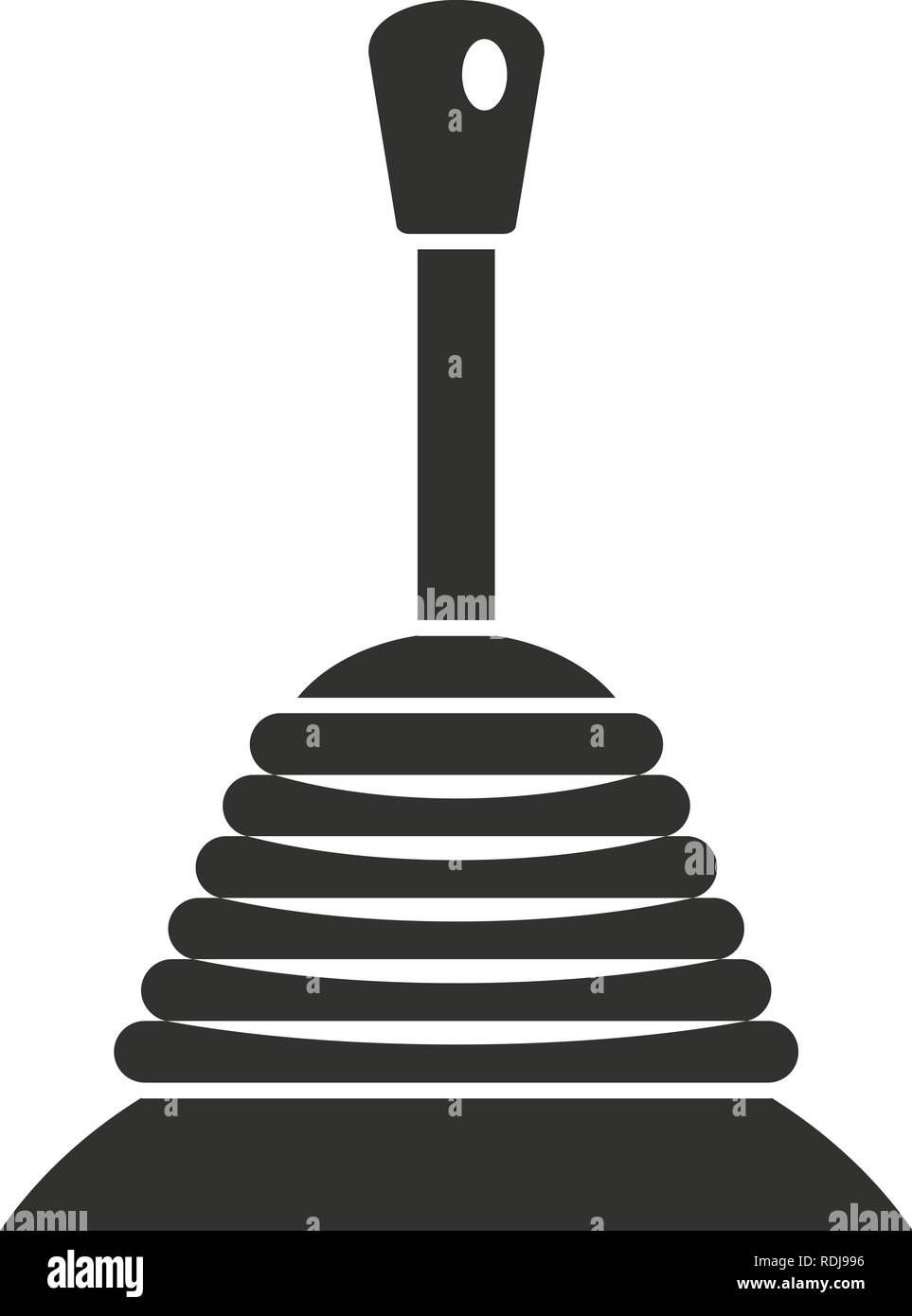 Manual gearbox icon. Simple illustration of manual gearbox vector icon ...