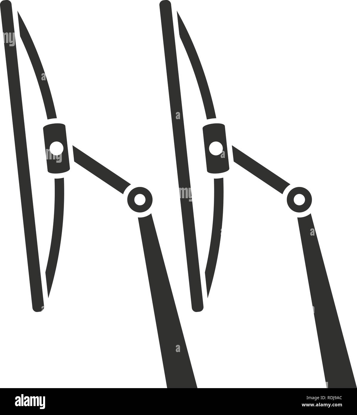 Windscreen wiper icon. Simple illustration of windscreen wiper vector ...