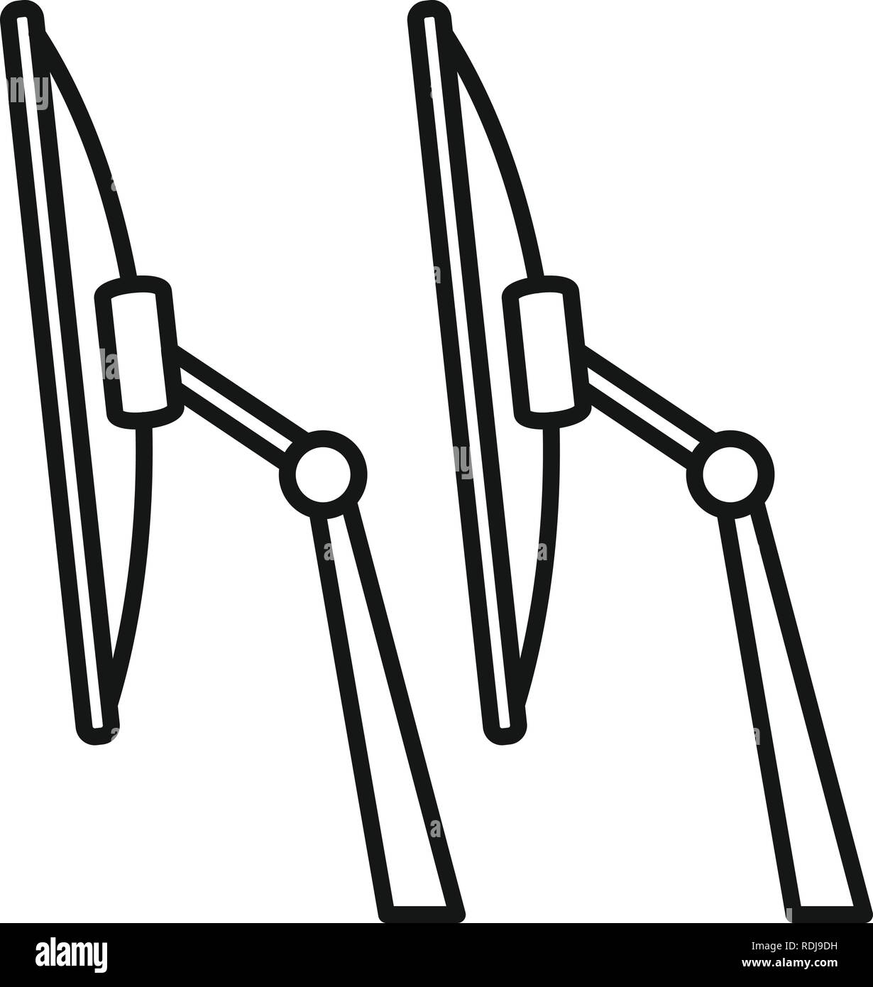 Windscreen wiper icon. Outline windscreen wiper vector icon for web ...