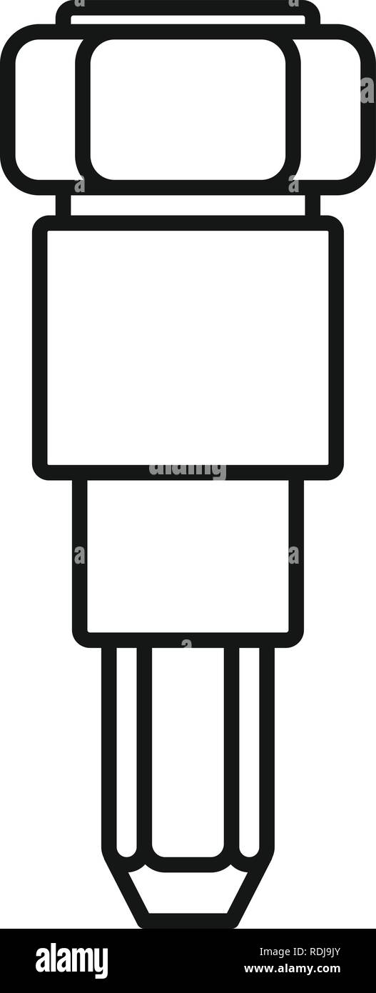 Car injector icon. Outline car injector vector icon for web design ...