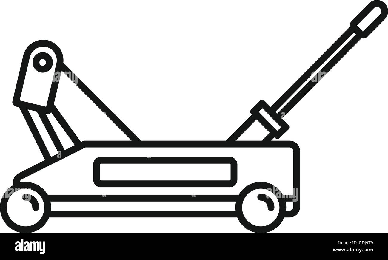 Car wheel jack icon. Outline car wheel jack vector icon for web design ...