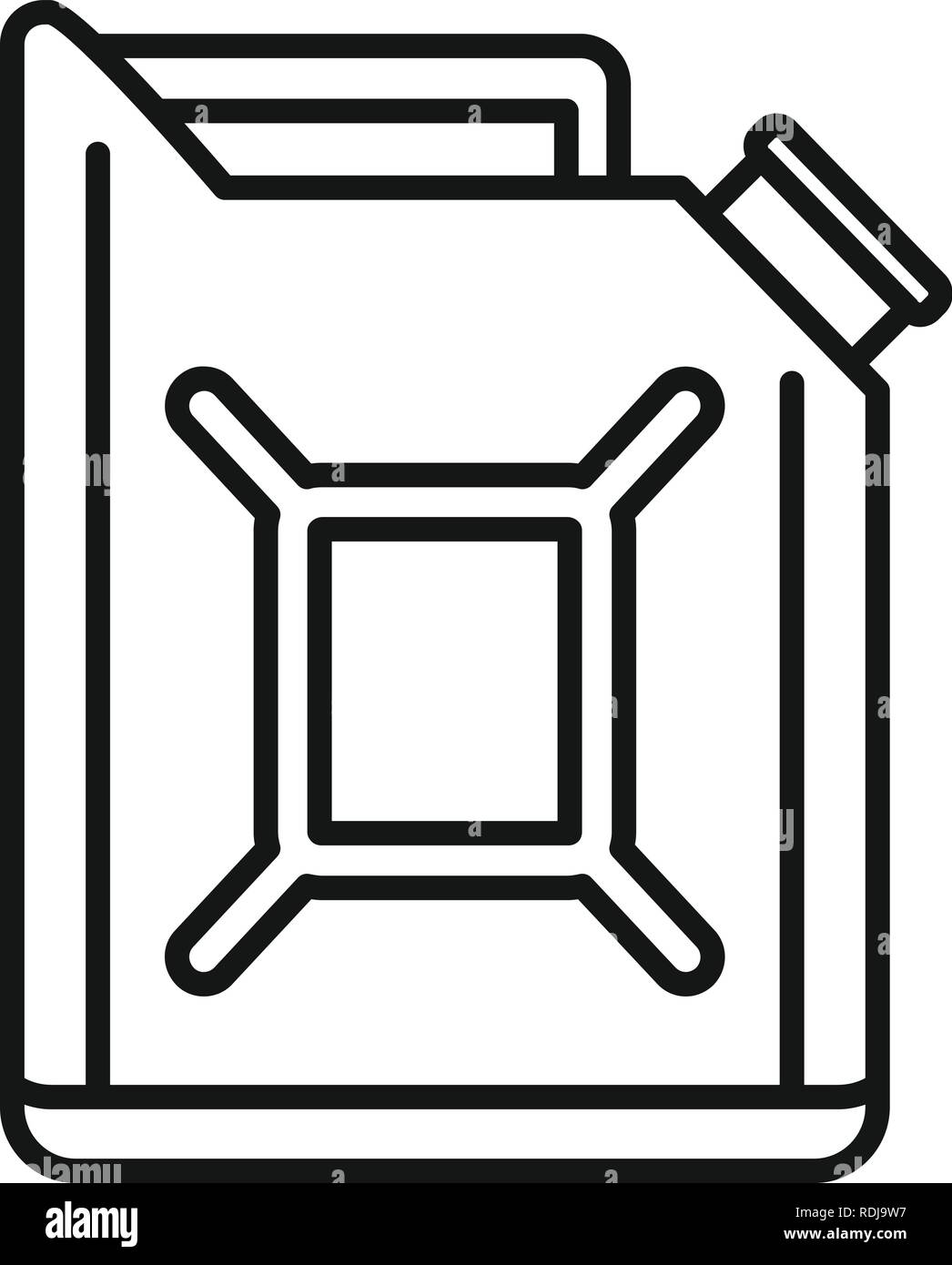 Car fuel canister icon. Outline car fuel canister vector icon for web ...